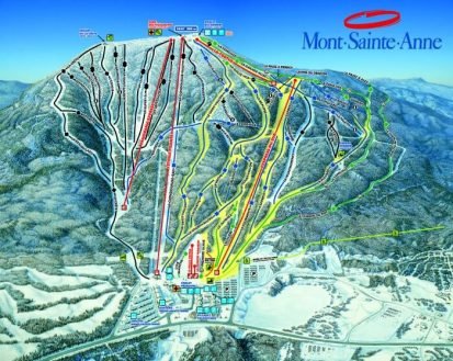Mont-Ste-Anne Ski and Outdoor Resort in Quebec, Canada