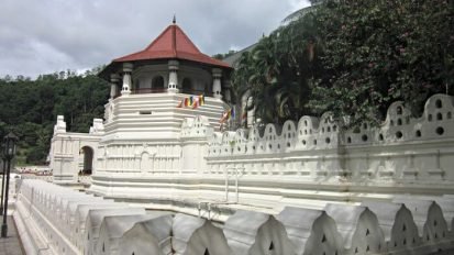Visiting the Temple of the Tooth in Sri Lanka